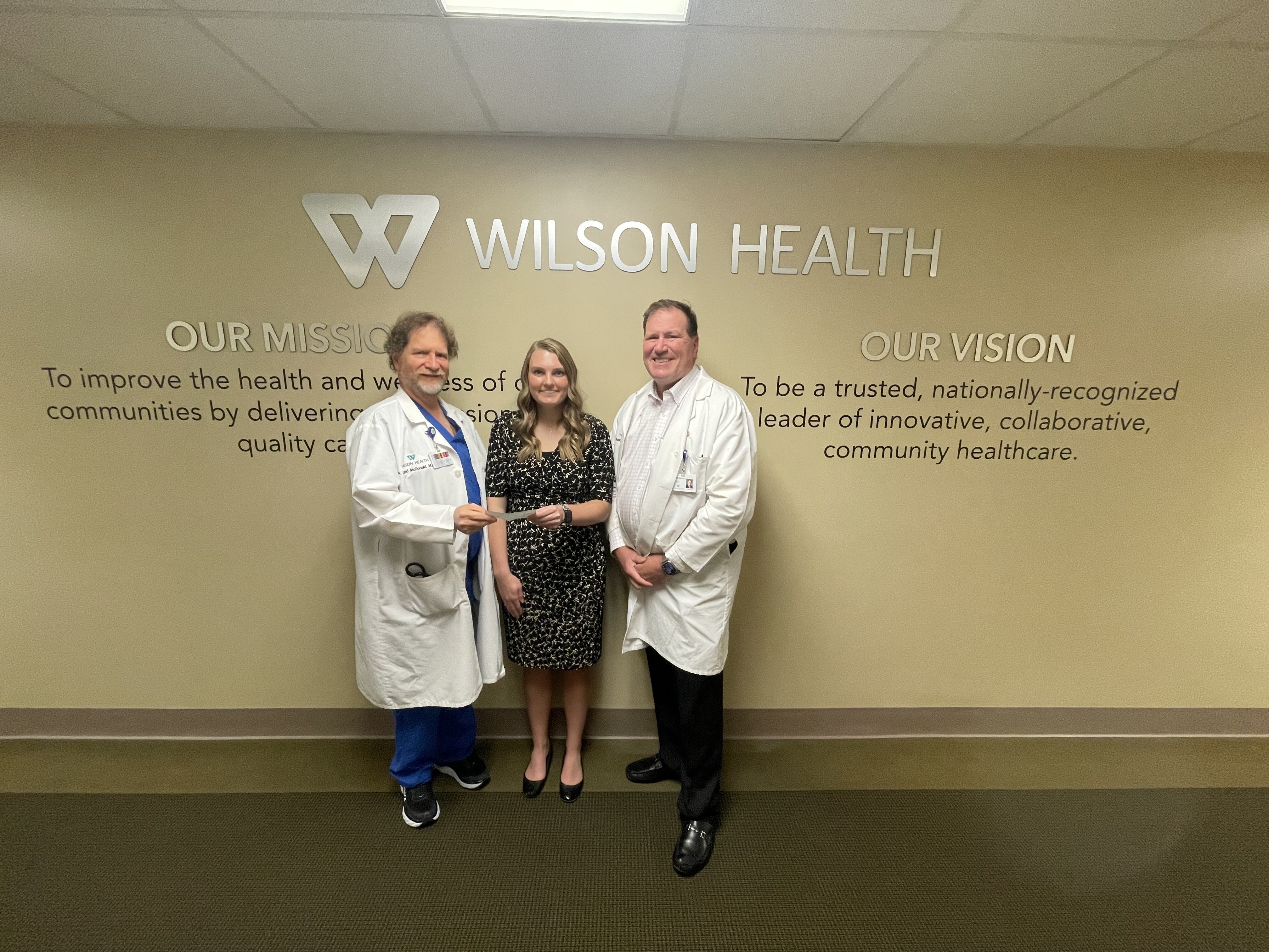 Stiefel Awarded Physician Memorial Scholarship from Wilson Health
